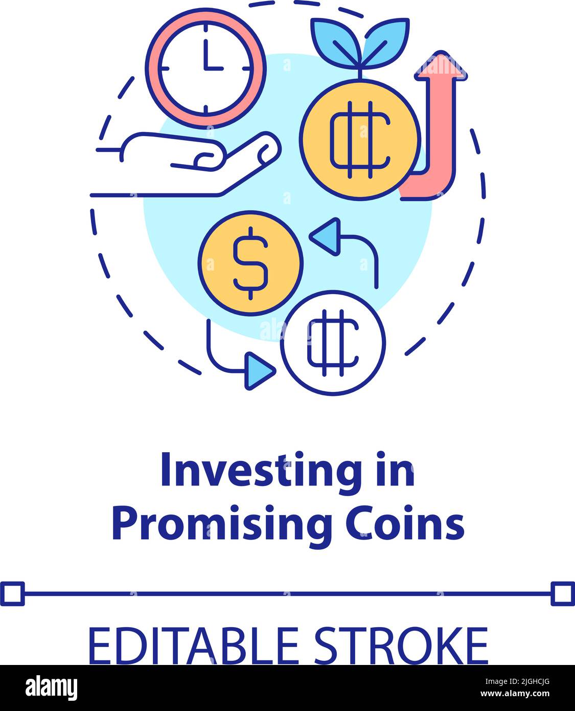 Cryptocurrency coins in wallet Cut Out Stock Images & Pictures - Alamy