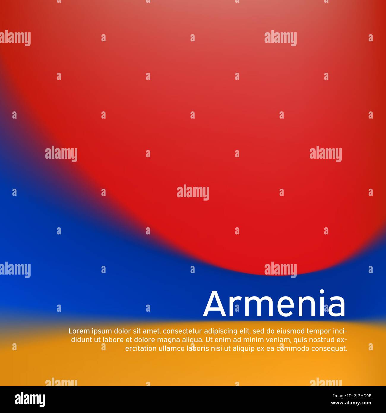Armenia flag background. Blurred pattern in the colors of the armenian ...