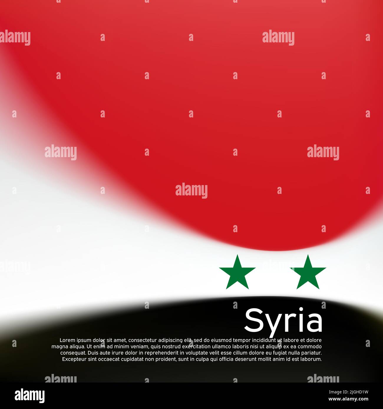 Syria flag background. Blurred pattern in the colors of the syrian flag ...