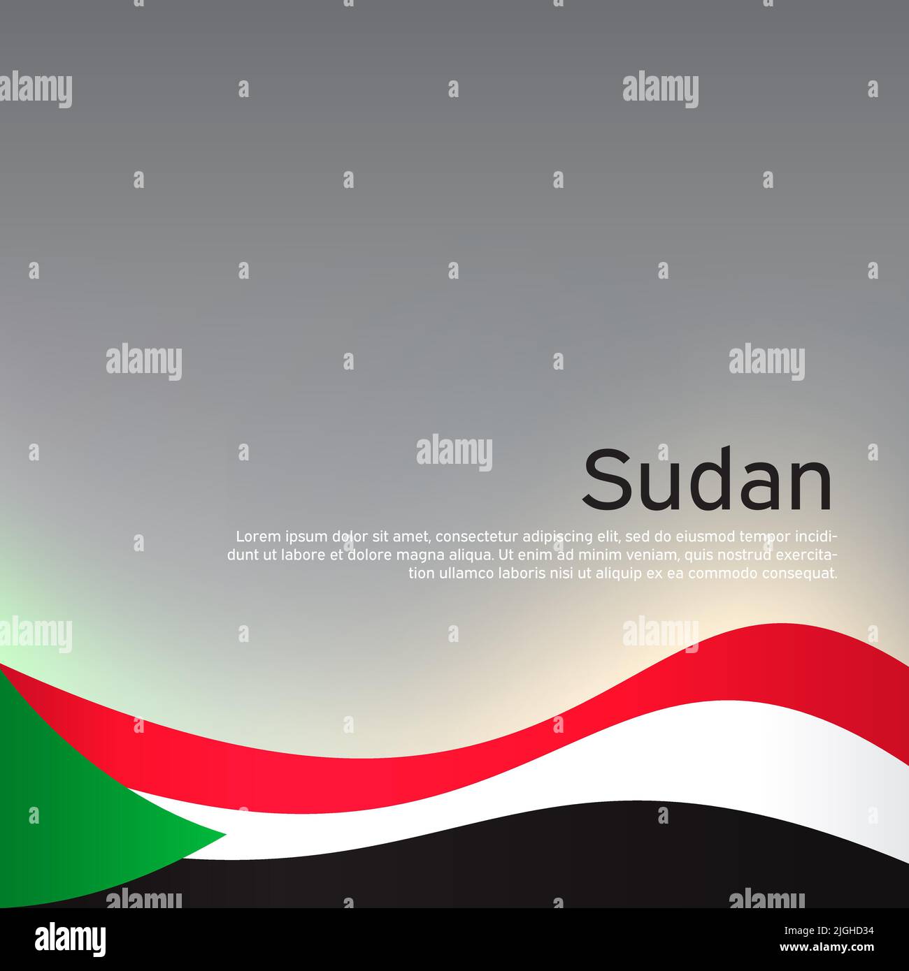 Wavy sudanese flag hi-res stock photography and images - Alamy