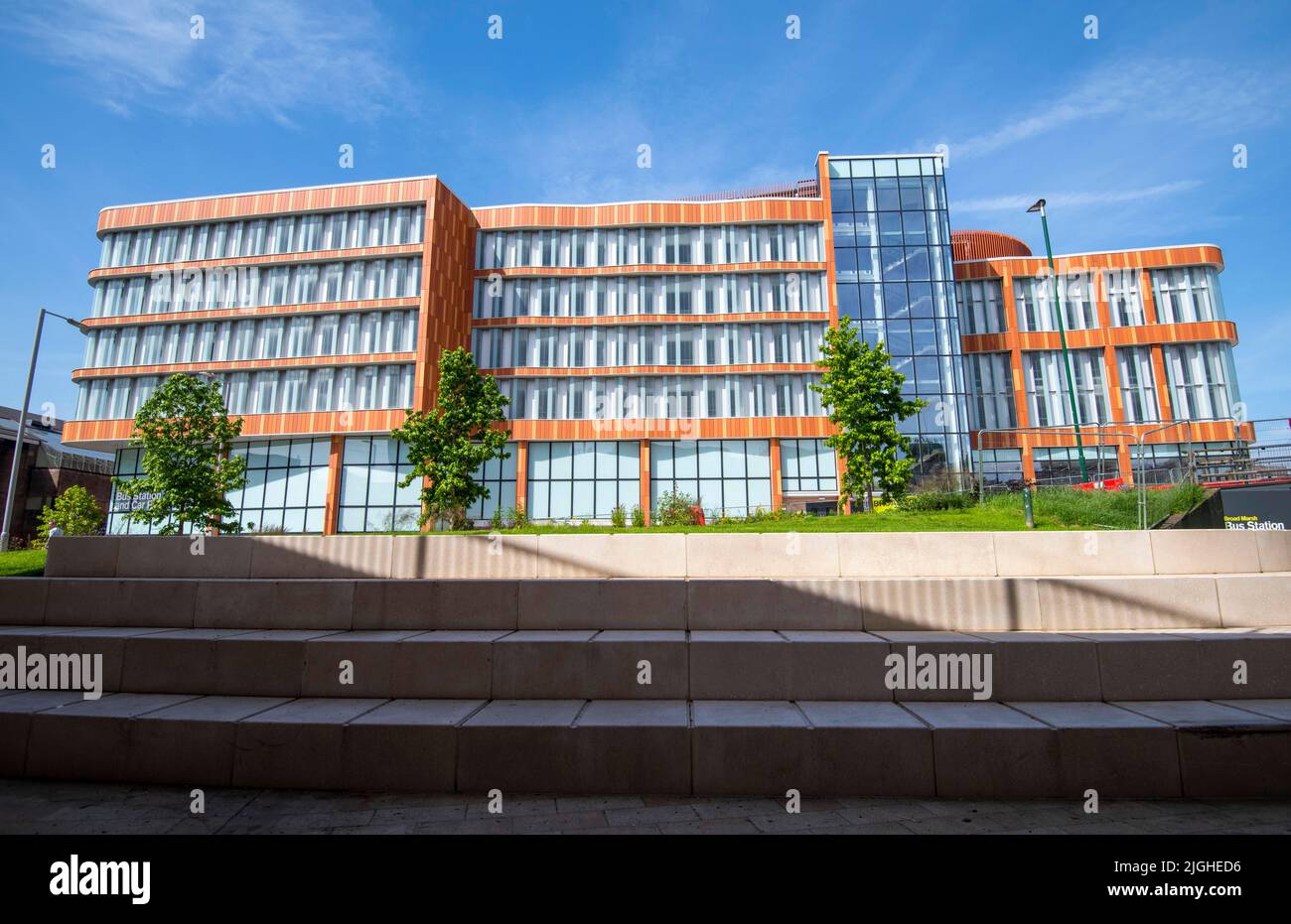 The new Broad Marsh Car Park and Bus Station in Nottingham City Centre ...