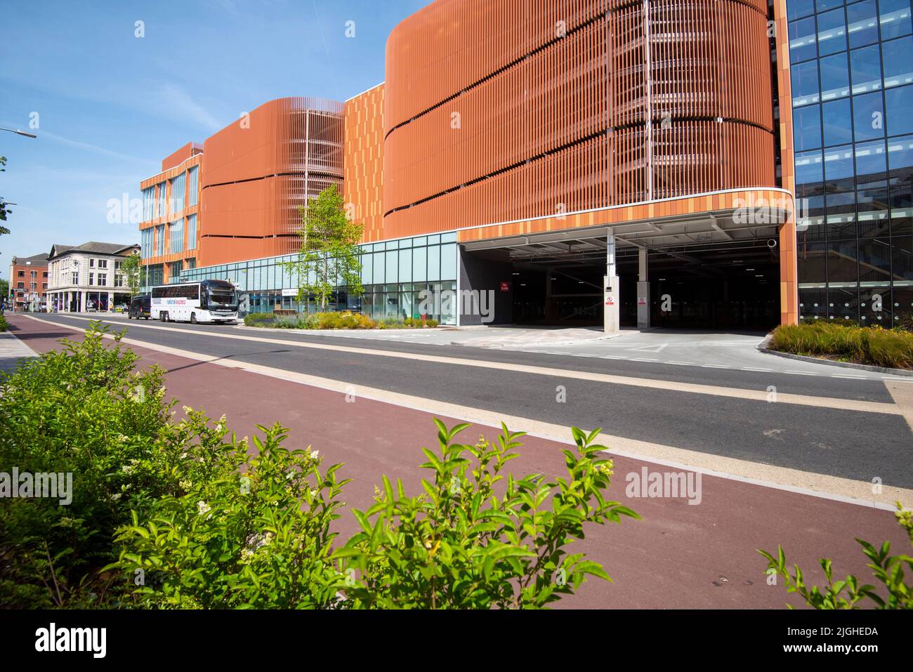 The new Broad Marsh Car Park and Bus Station in Nottingham City Centre ...