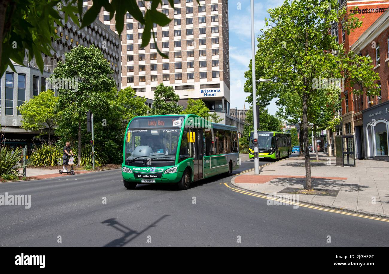 Nottingham city transport bus hi-res stock photography and images - Alamy