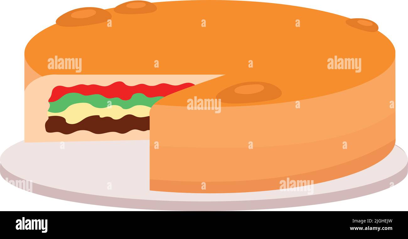 Pumpkin pie semi flat color vector object Stock Vector Image & Art - Alamy