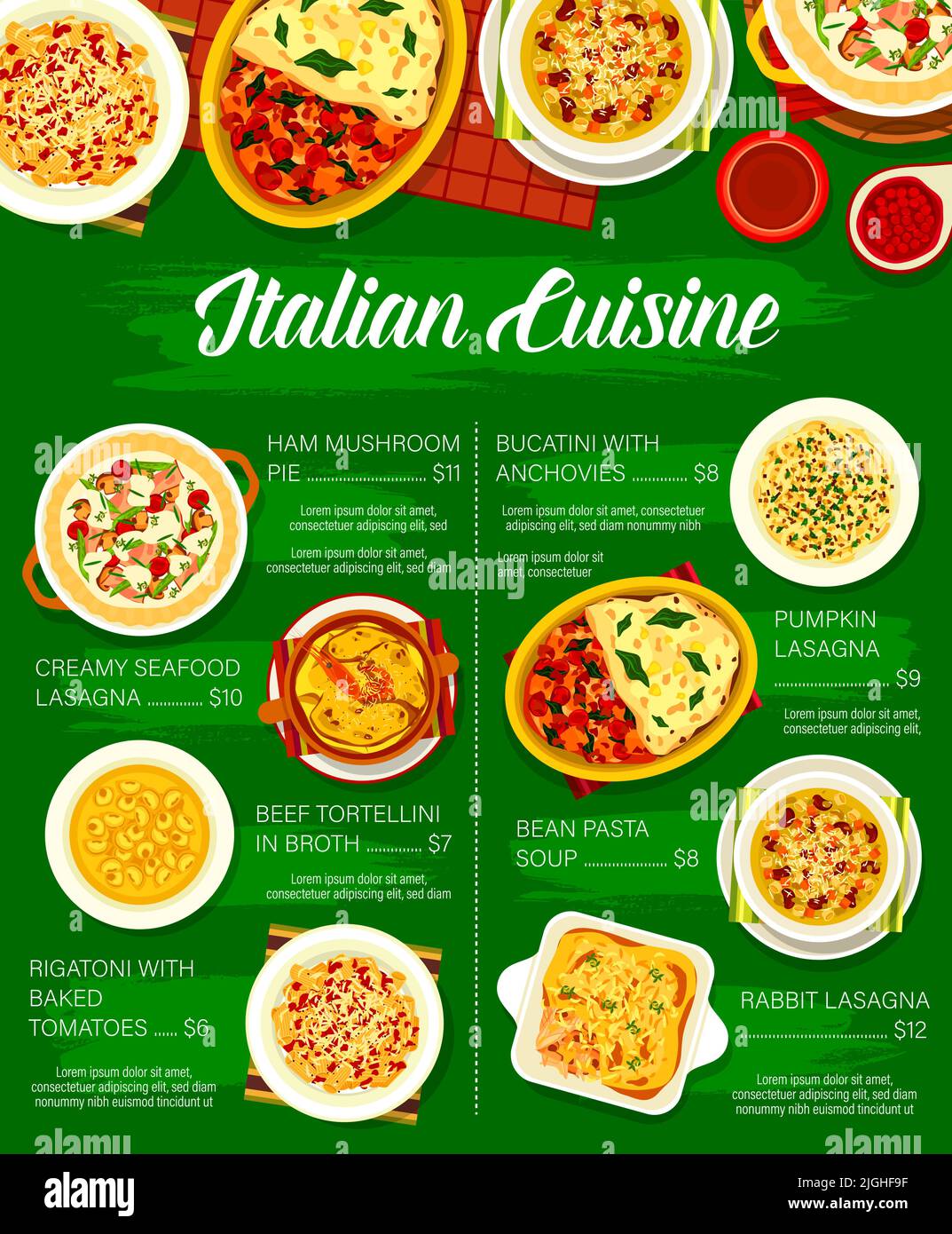 Pasta bake ham Stock Vector Images - Alamy