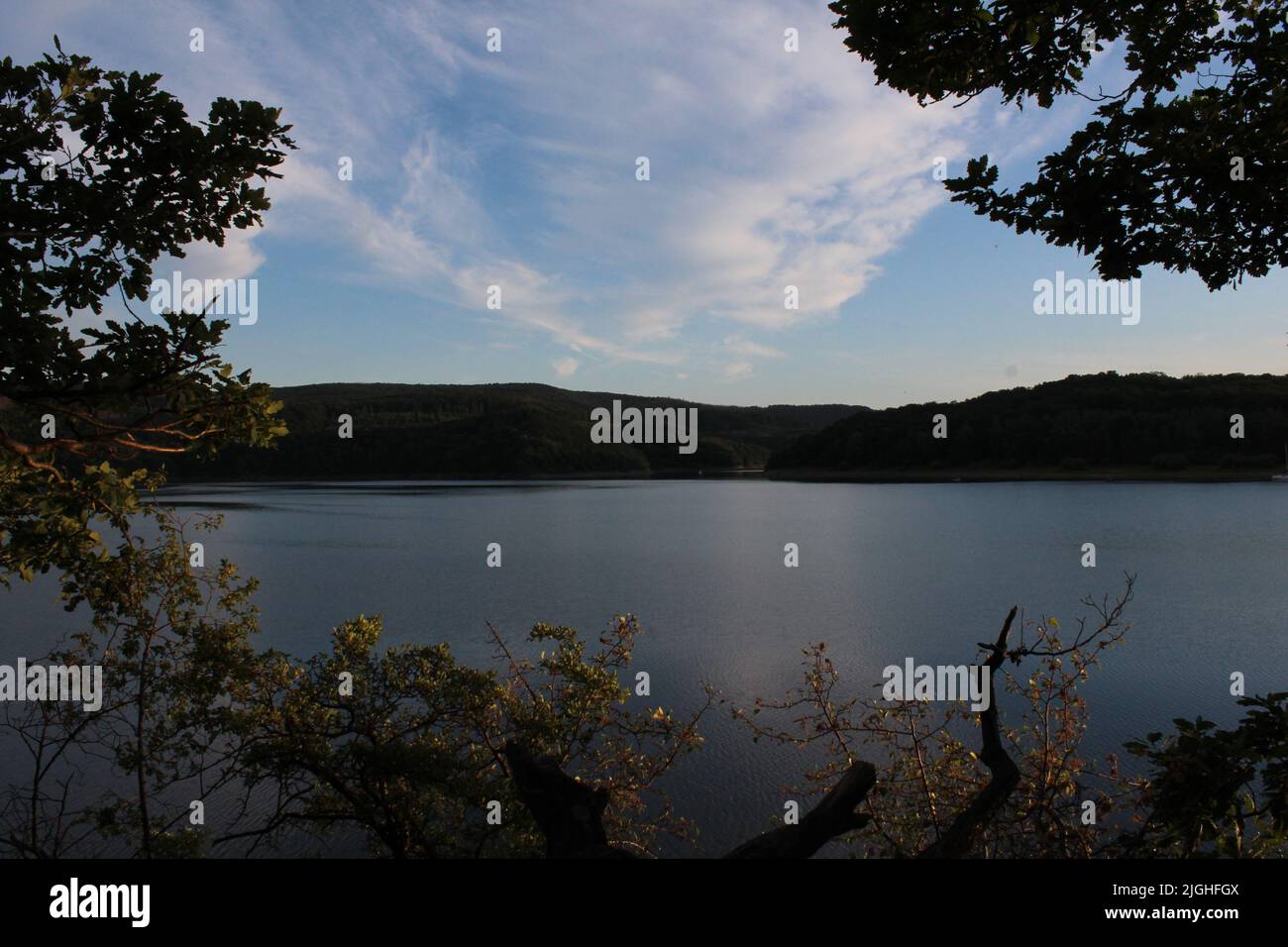 Rurtalsperre in Eifel national park, Germany Stock Photo - Alamy