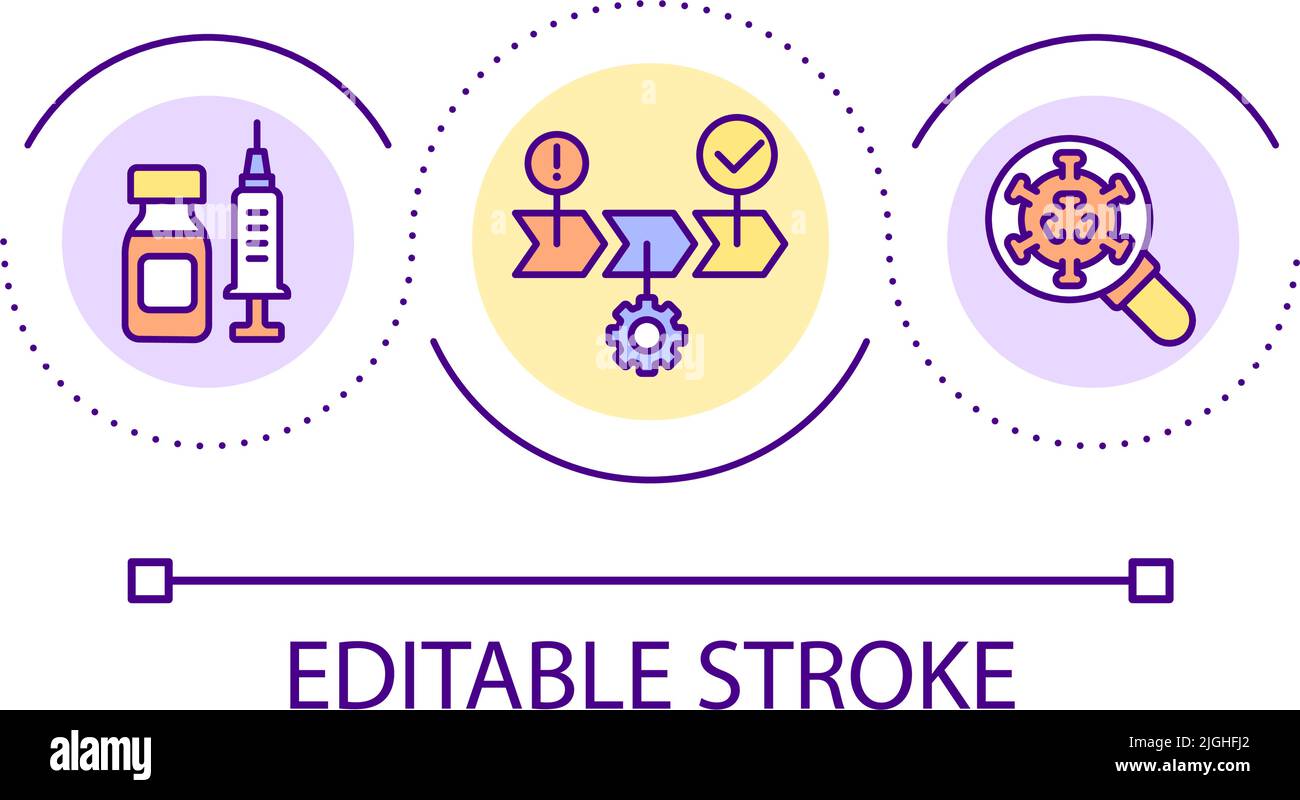 Vaccine development stages loop concept icon Stock Vector Image & Art ...