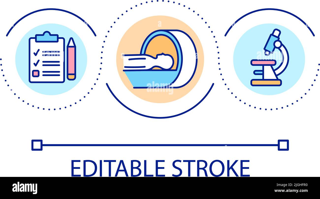 Medical checkup loop concept icon Stock Vector Image & Art - Alamy