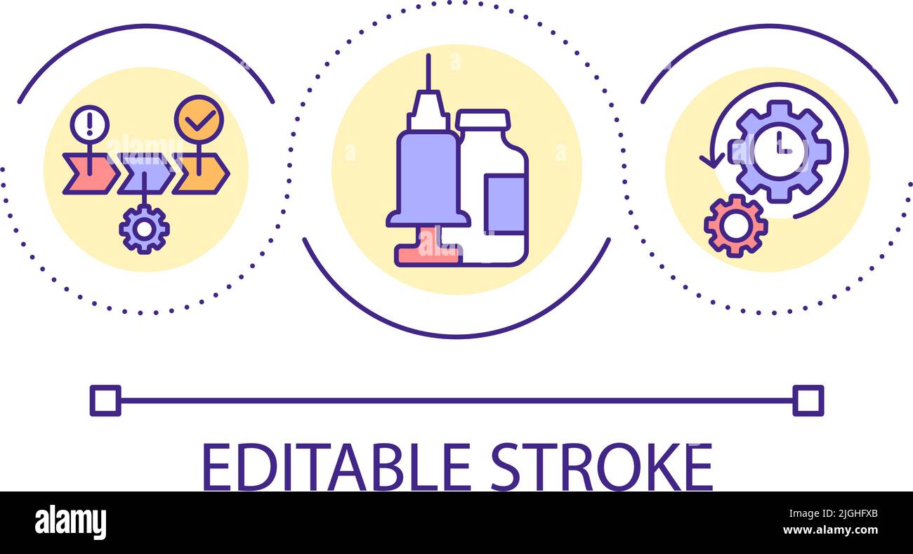 Vaccine modern line design Stock Vector Images - Alamy