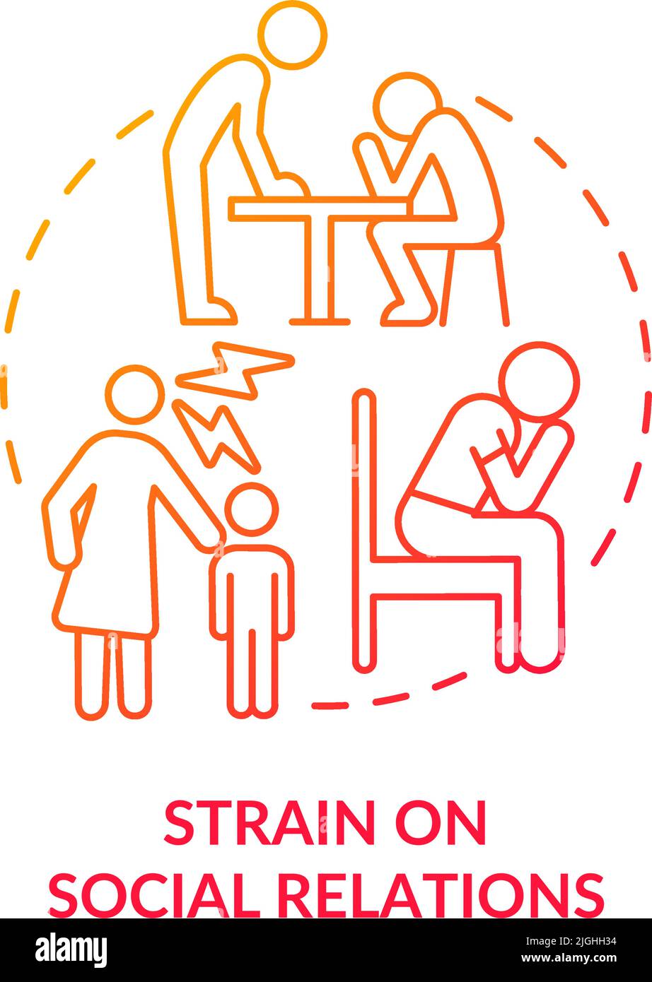 Family strain Stock Vector Images - Alamy