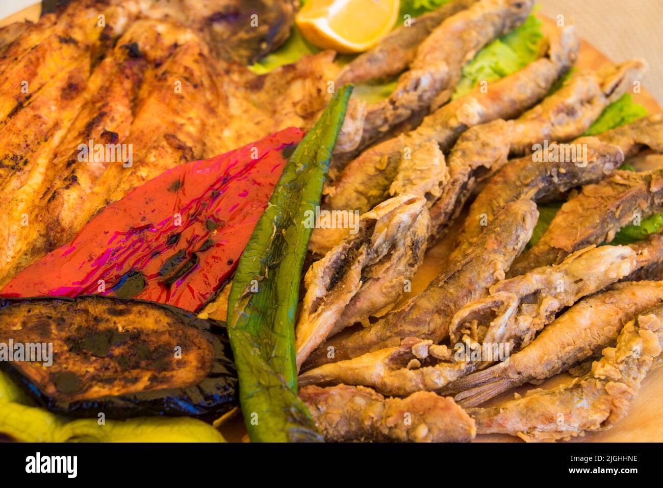 Fish close-up, barbequed and frilled fish Stock Photo - Alamy