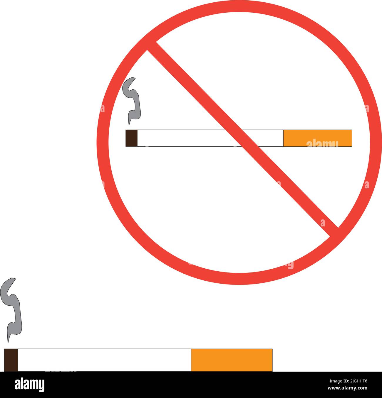 Non smoking icon vector vectors hi-res stock photography and images - Alamy