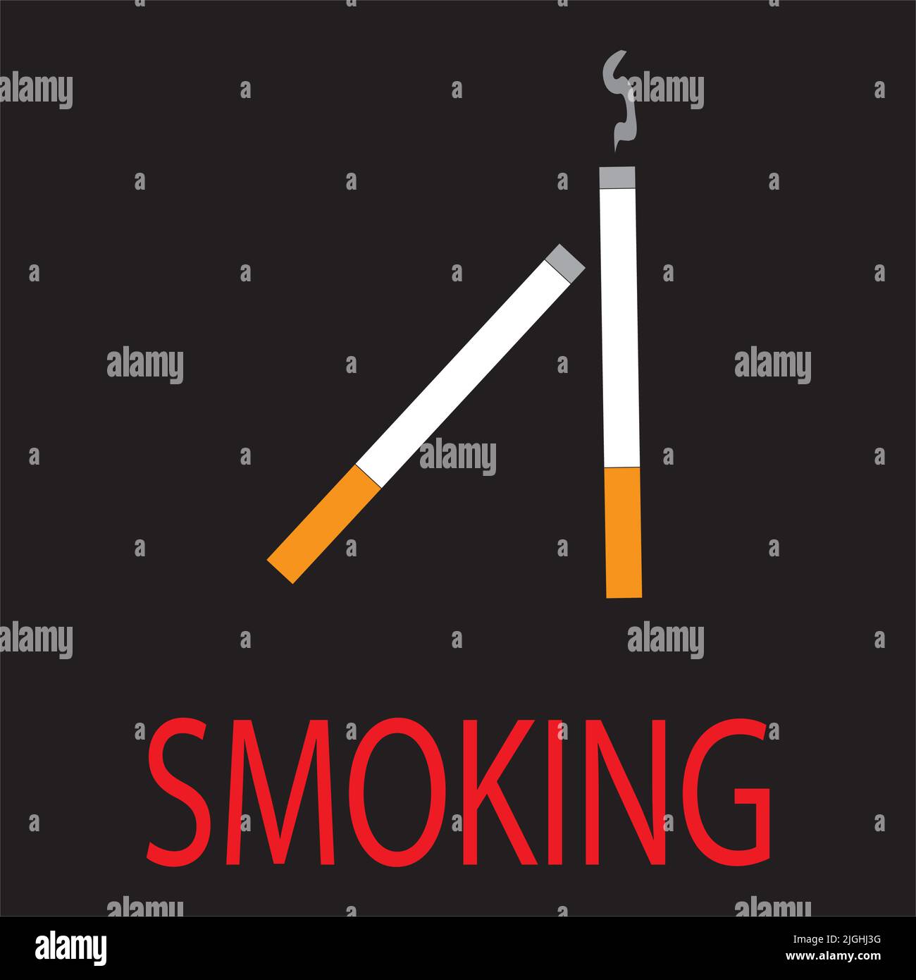 smoking icon logo vector design Stock Vector Image & Art - Alamy