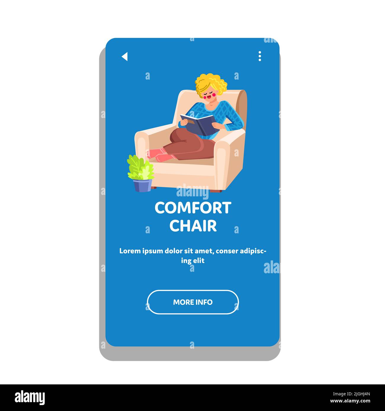 comfort chair vector Stock Vector Image & Art - Alamy