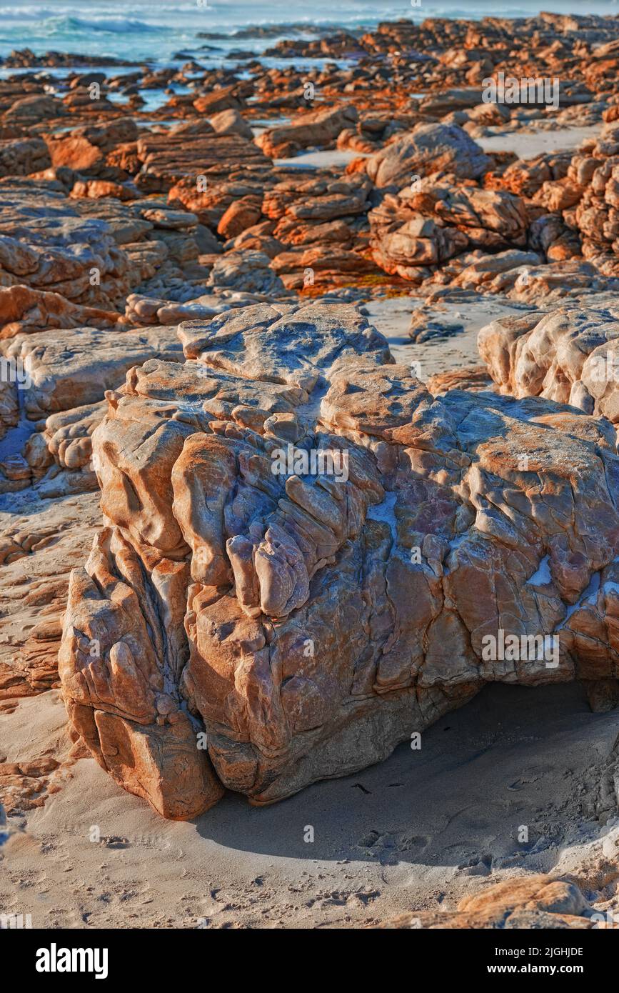 Beach rocks - close to Cape Point, South Africa. Beach rocks - close to ...