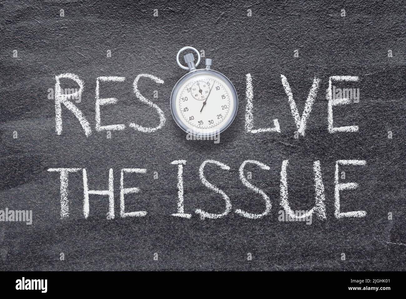 resolve the issue phrase written on chalkboard with vintage precise ... resolve the issue phrase written on chalkboard with vintage precise ...