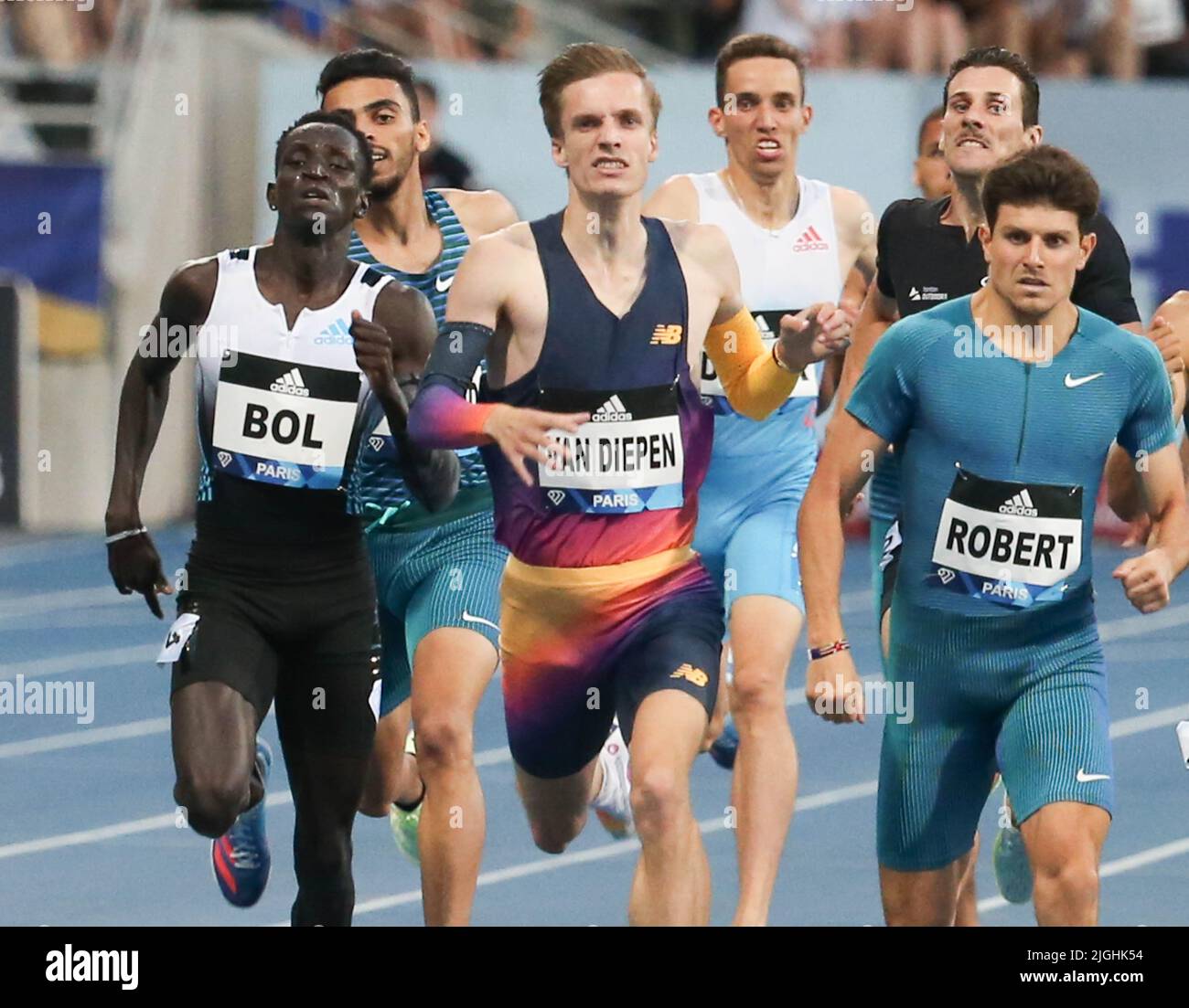 Benjamin Robert of France, Peter Bol of Australia, Tony van Diepen of ...