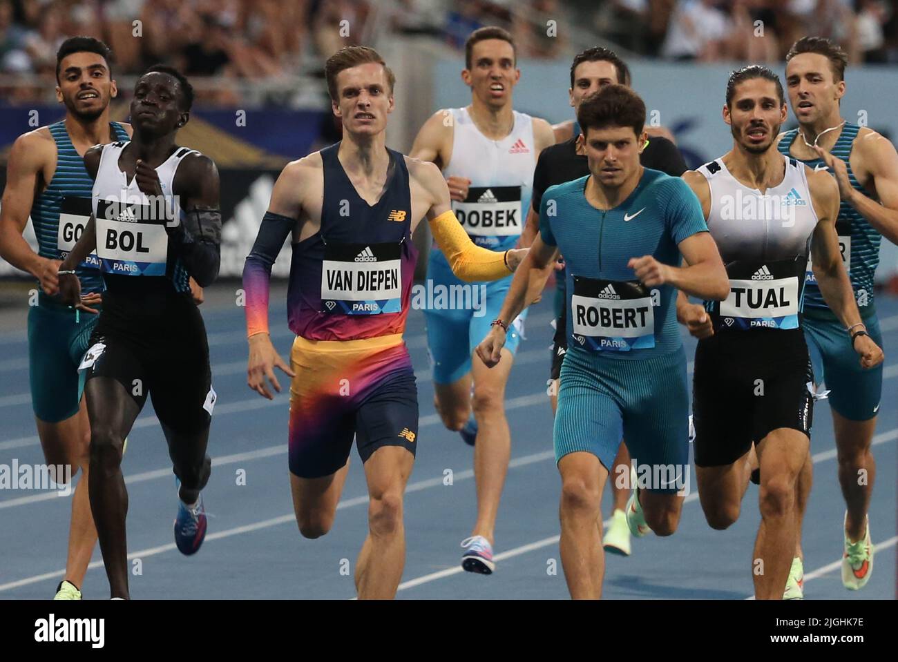 Benjamin Robert of France, Peter Bol of Australia, Tony van Diepen of ...