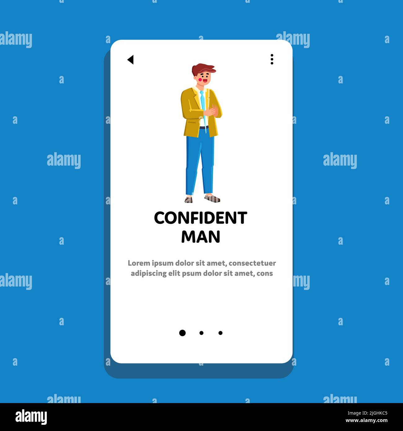 confident man vector Stock Vector Image & Art - Alamy