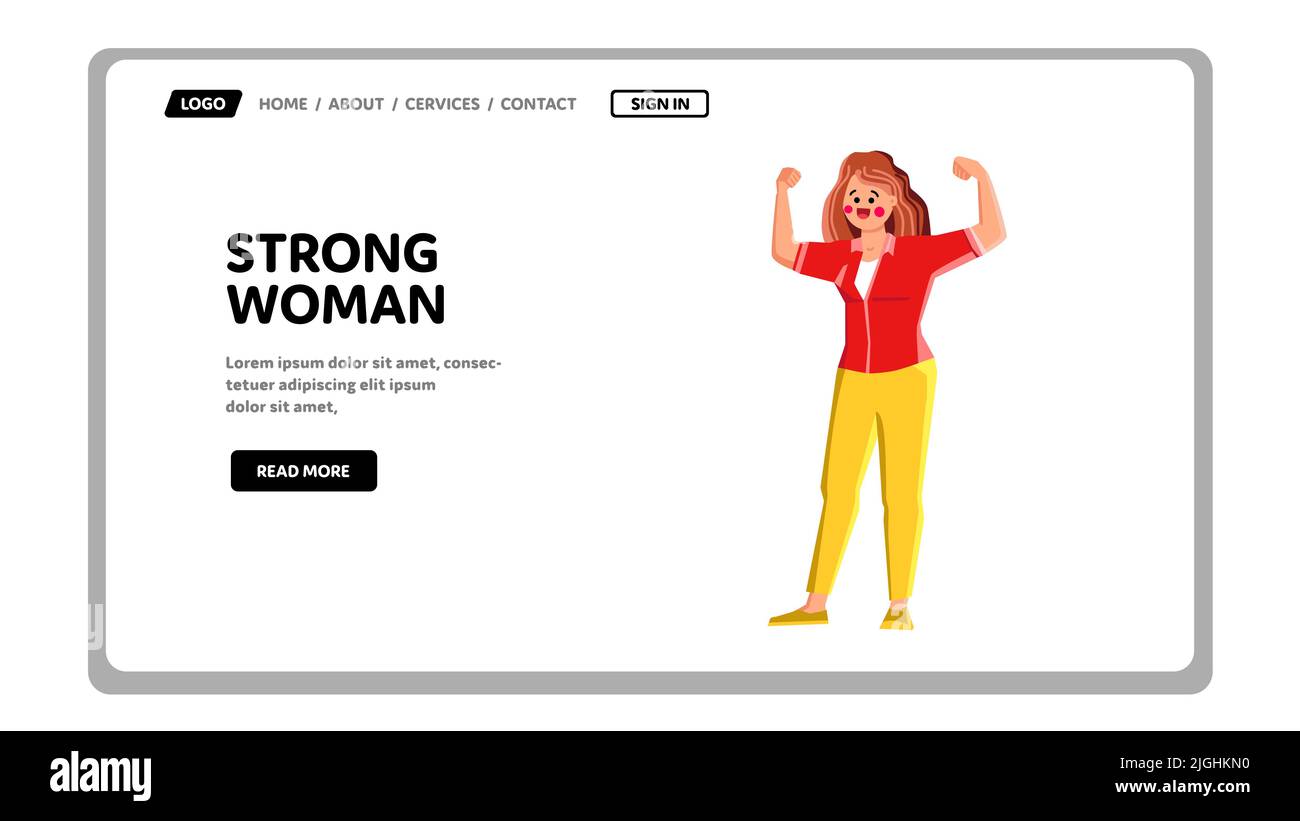 strong woman vector Stock Vector Image & Art - Alamy