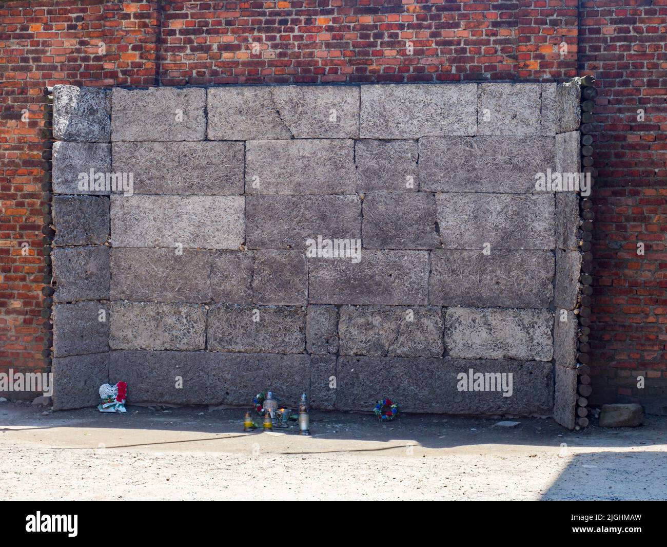 Oświęcim, Poland - June 2019: Death Wall in Auschwitz concentration ...