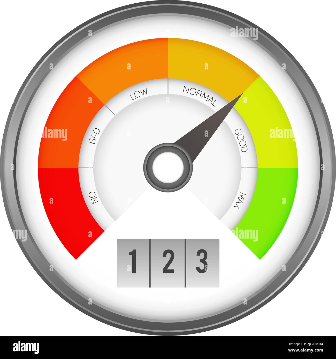 Barometer icon. Benchmark indicator. Car panel meter Stock Vector Image ...