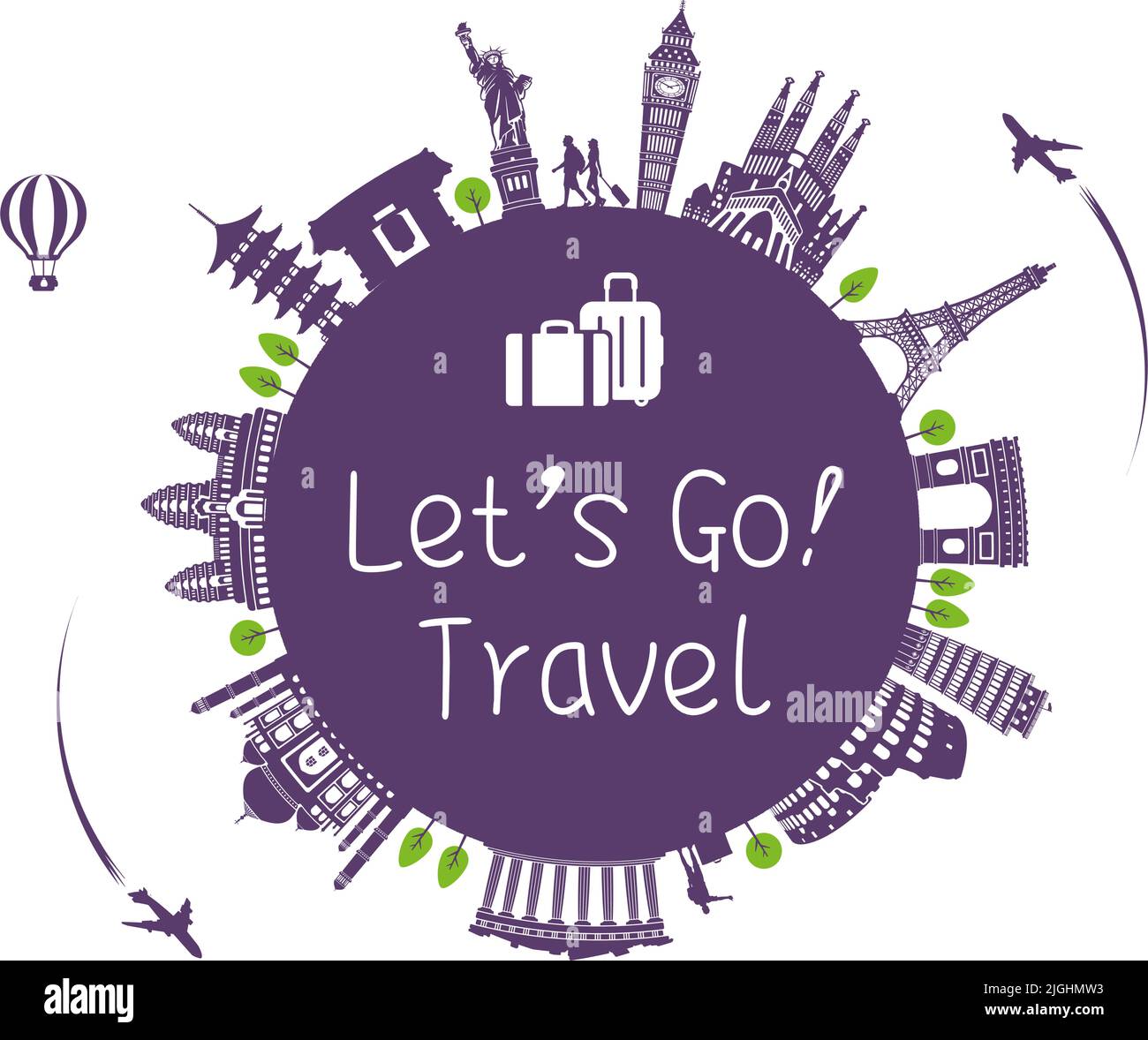 Vacation concept world travel Stock Vector Images - Alamy