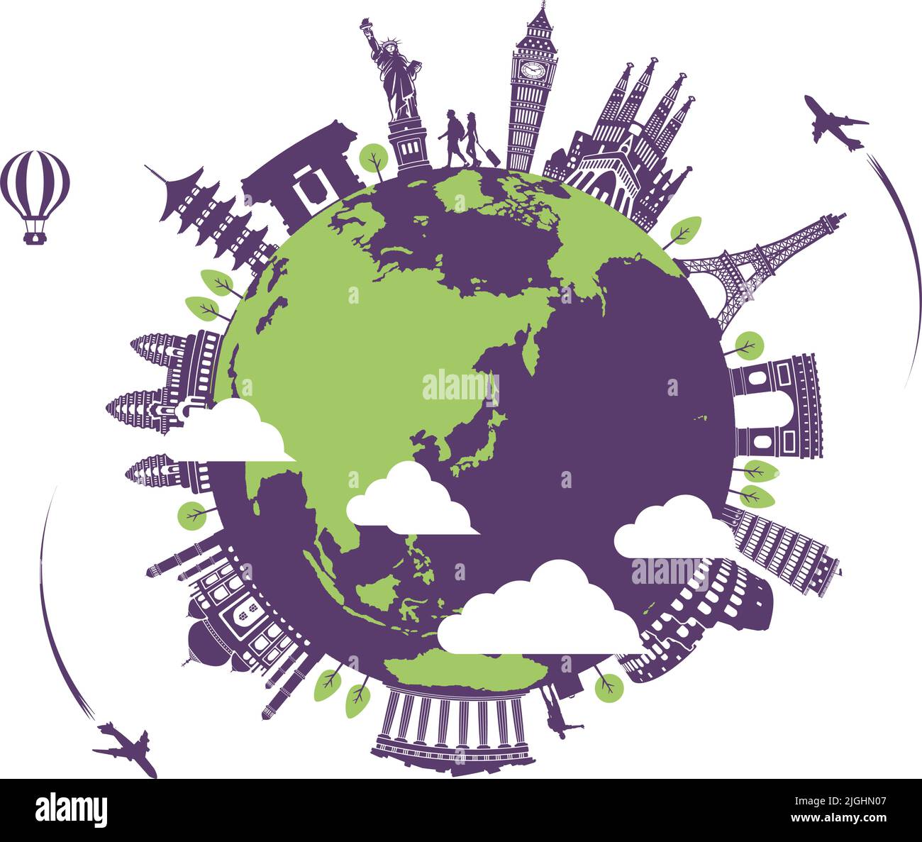 Vacation concept world travel Cut Out Stock Images & Pictures - Alamy