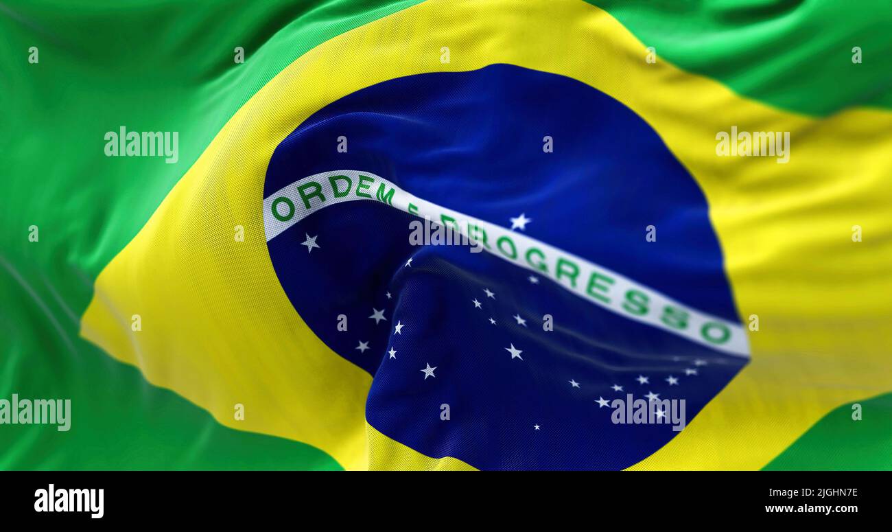 Brazilian flag flying brazil hi-res stock photography and images - Alamy