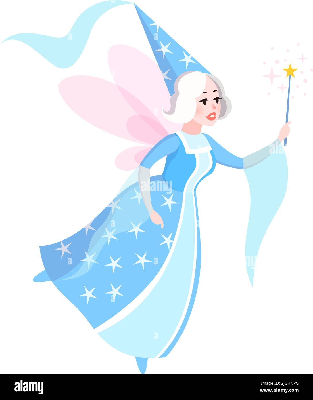 Fairy wand cartoon hi-res stock photography and images - Alamy