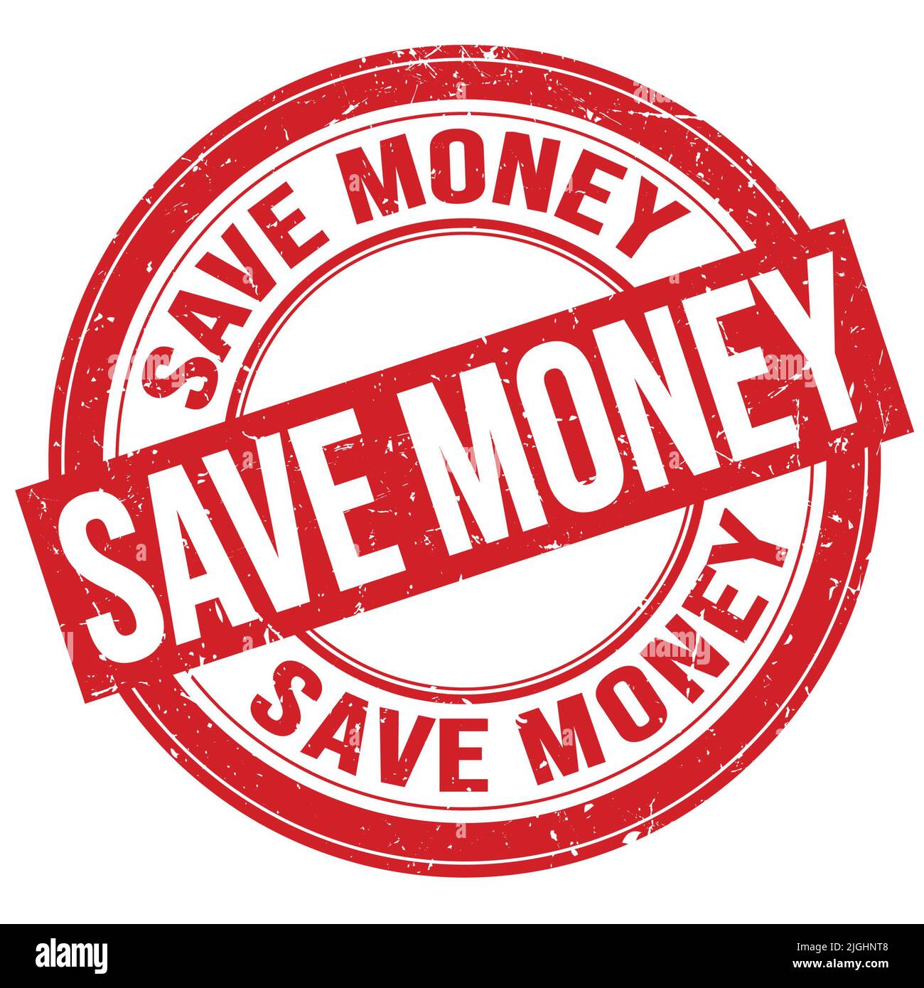 SAVE MONEY text written on red round grungy stamp sign Stock Photo - Alamy