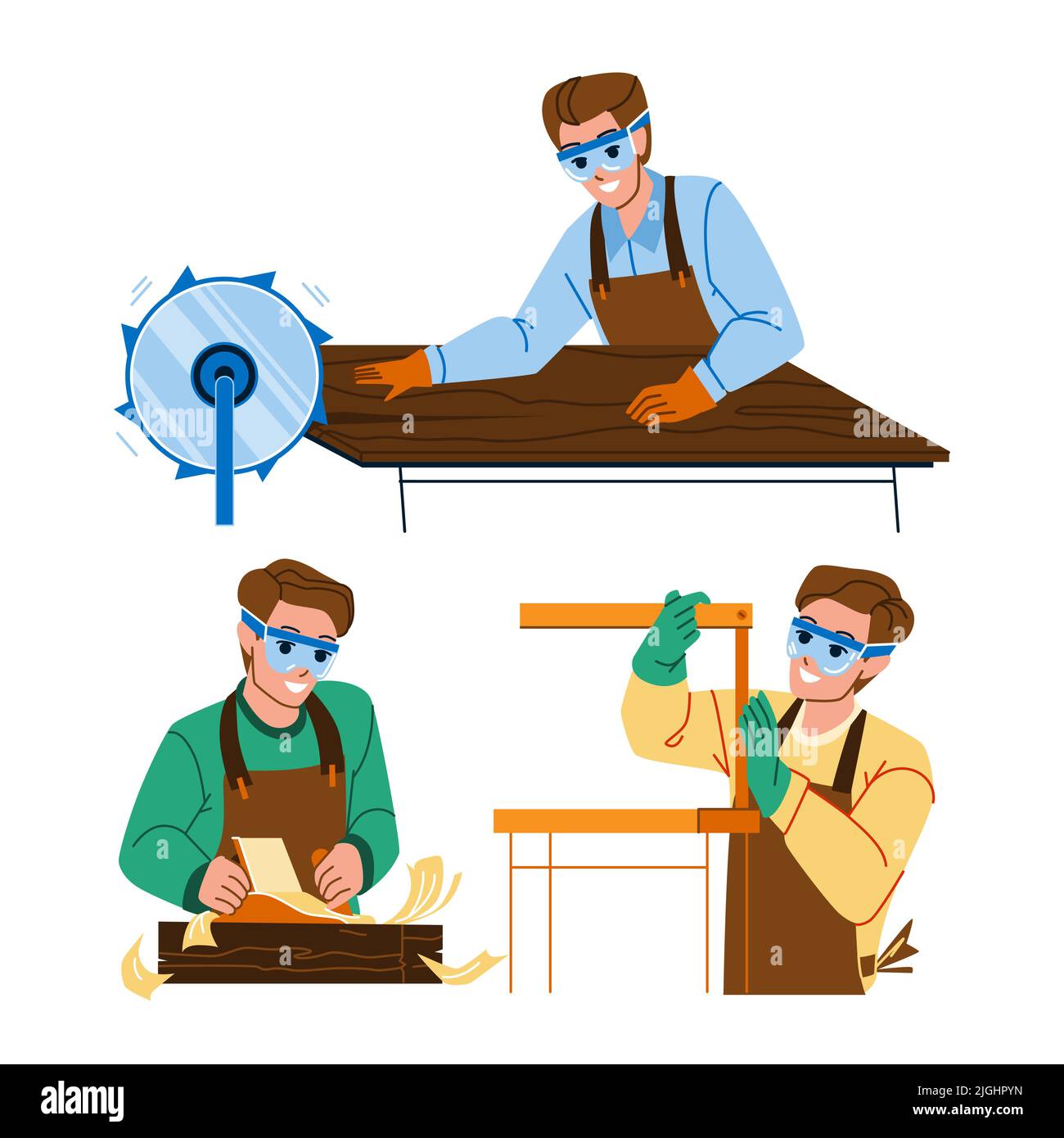 Workbench cartoon hi-res stock photography and images - Alamy