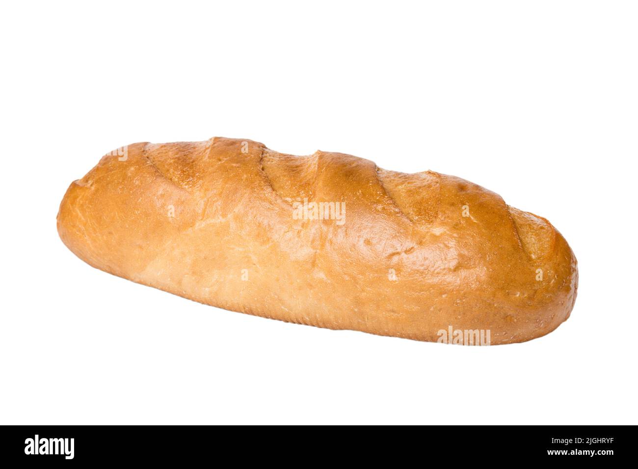 Bread top view cut out. Freshly backed Bread isolated on white ...