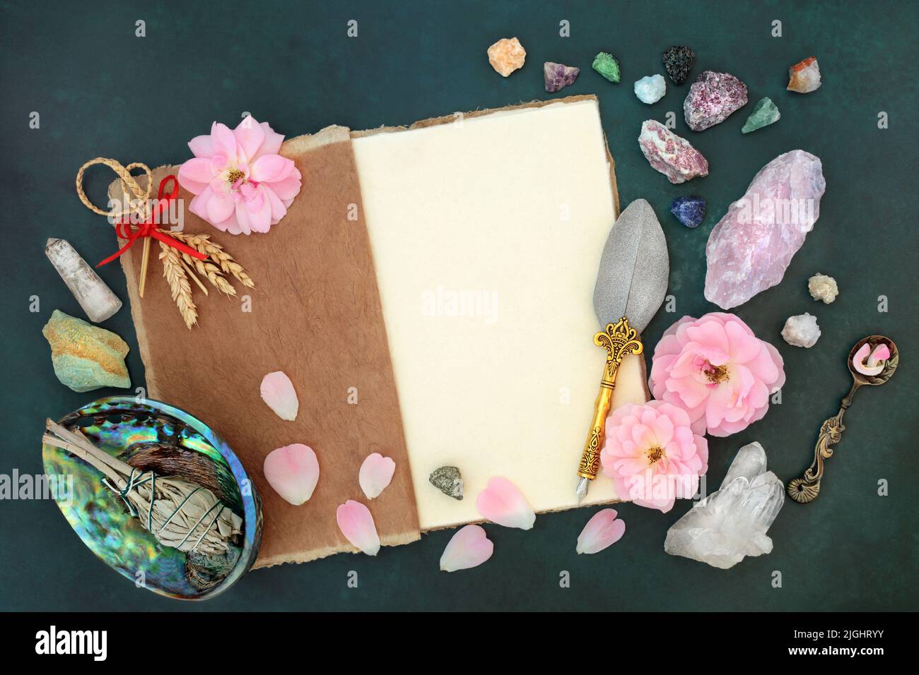 Magical occult equipment for fertility crystal healing and purification ...