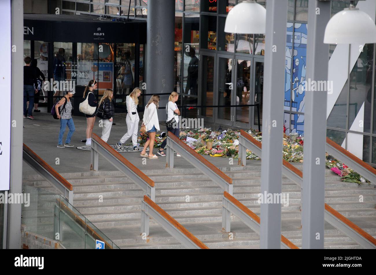 Copenhagen /Denmark/11July 2022/Fields shoppin mall re-opens today afte ...