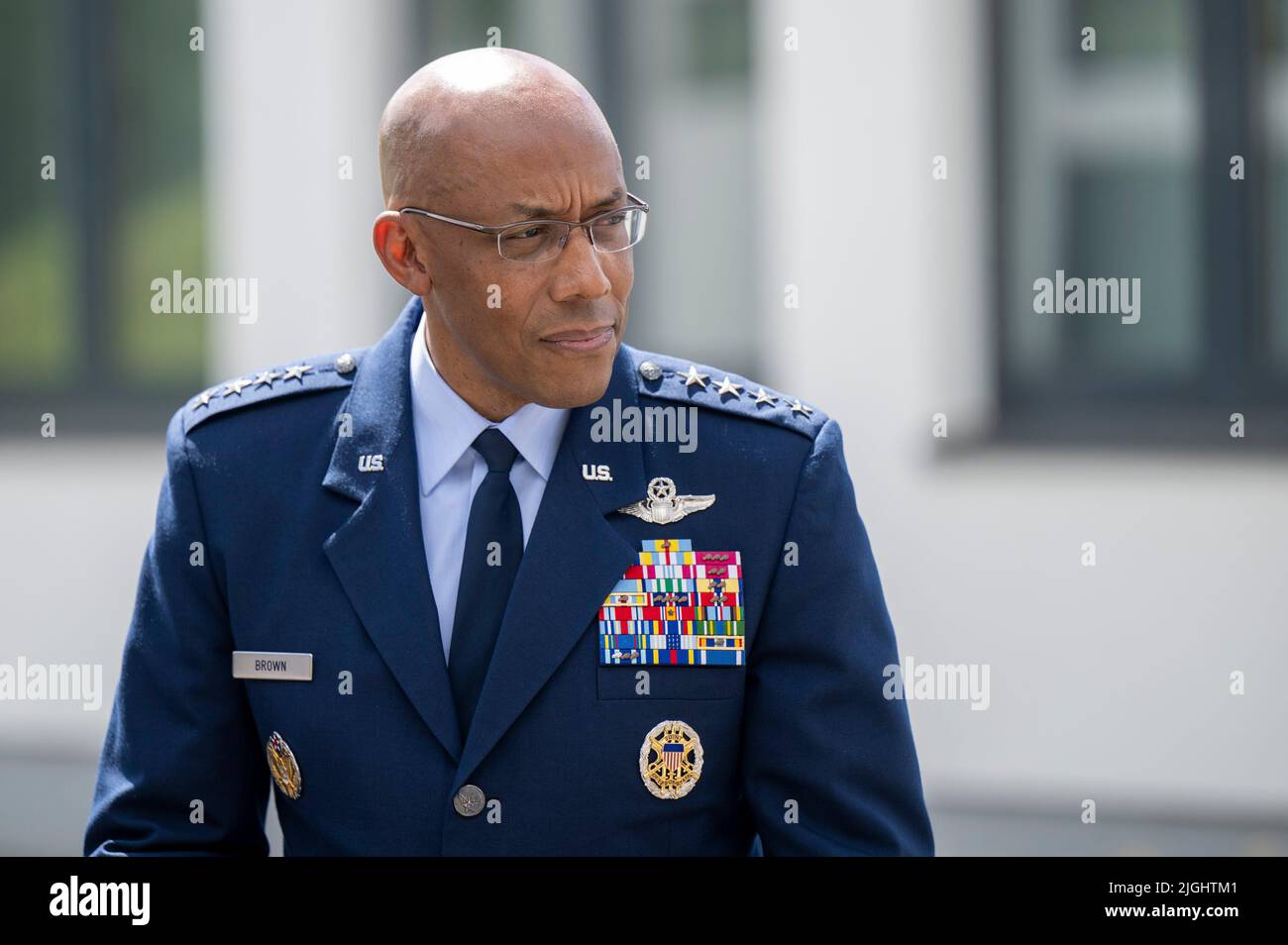 Laage, Germany. 11th July, 2022. Charles Quinton Brown Jr, U.S. general ...