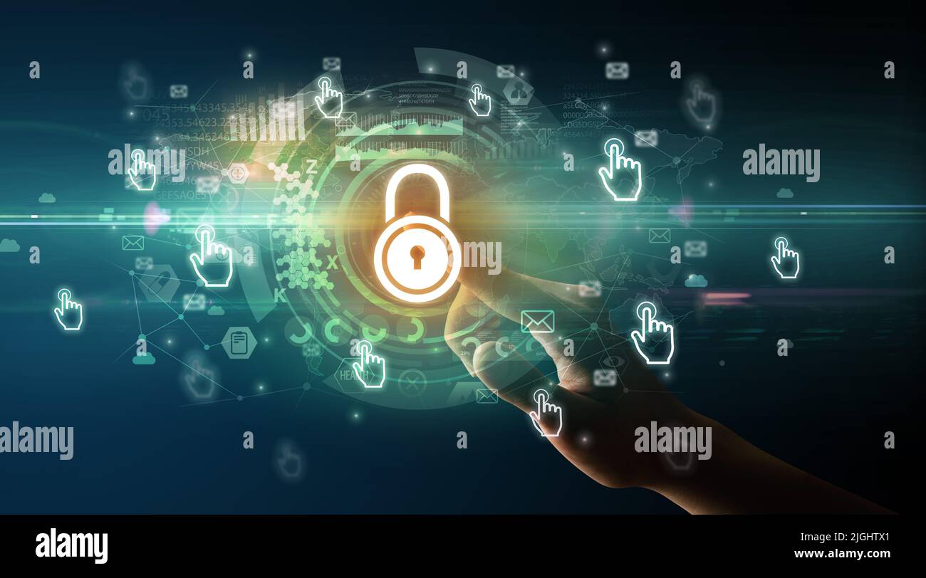 touching with soft gesture multimedia screen with future technology ...