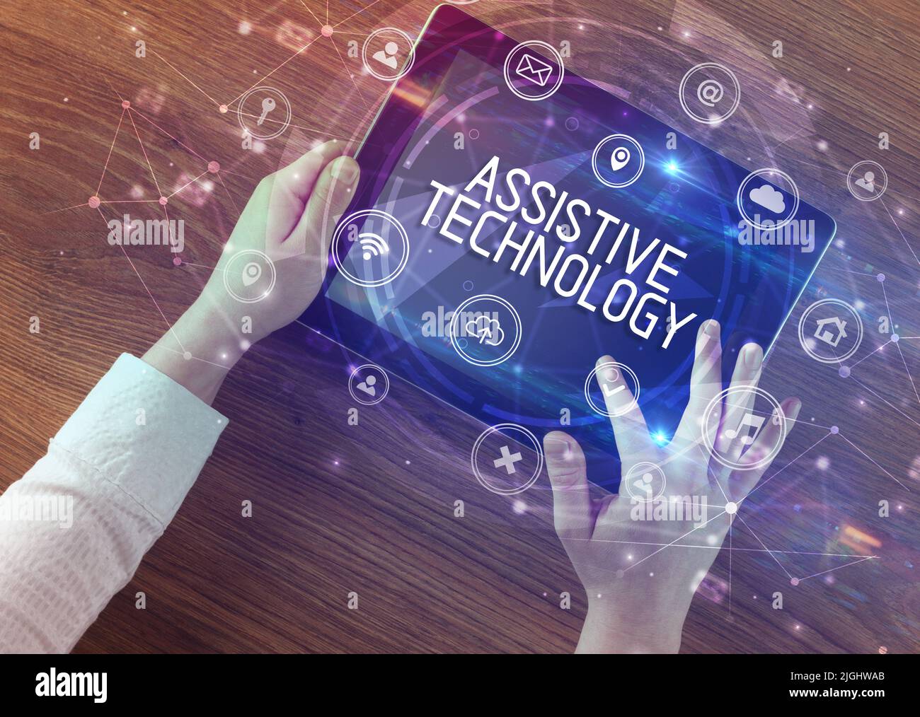 Close-up of a tablet with inscription Stock Photo - Alamy