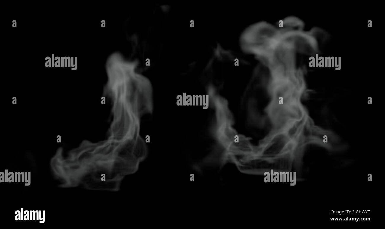 3d render of hot steam or smoke texture for food related manipulation ...
