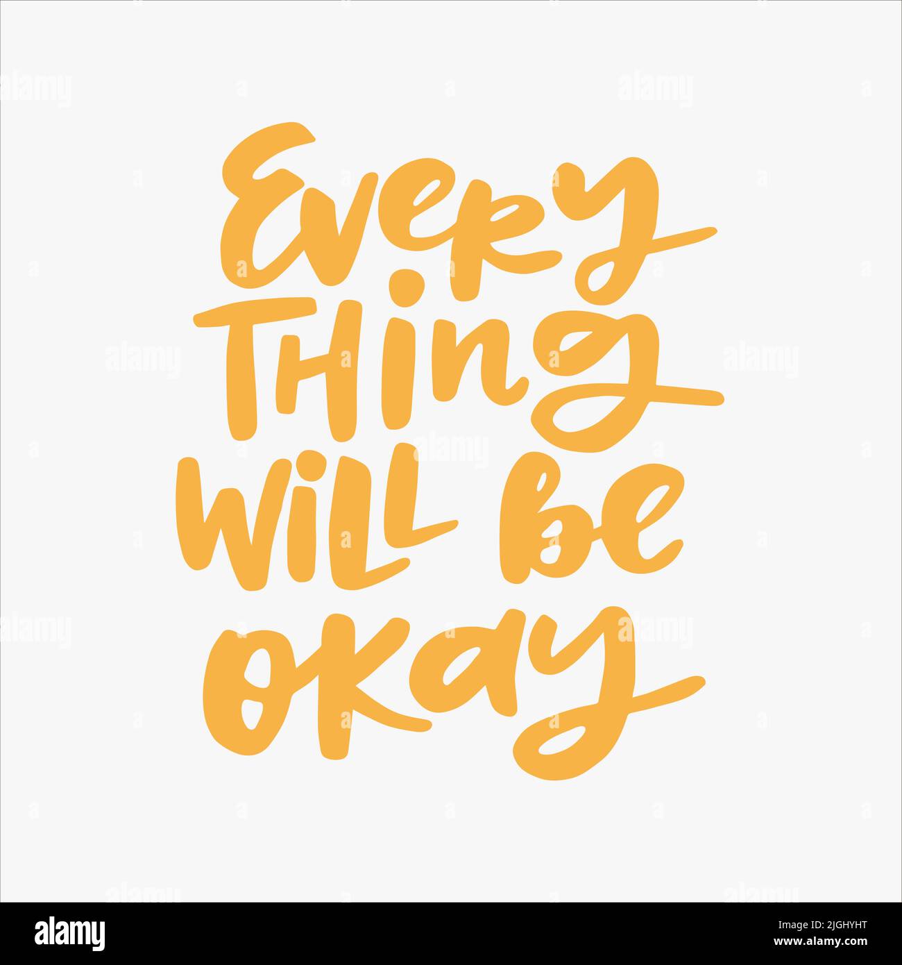 - handwritten quote. Modern calligraphy illustration for posters, cards ...