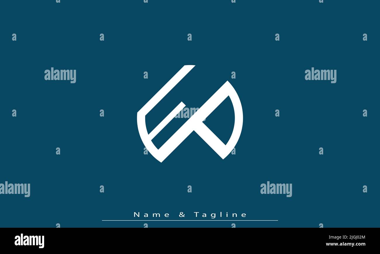 Alphabet letters Initials Monogram logo FP , PF Stock Vector Image ...