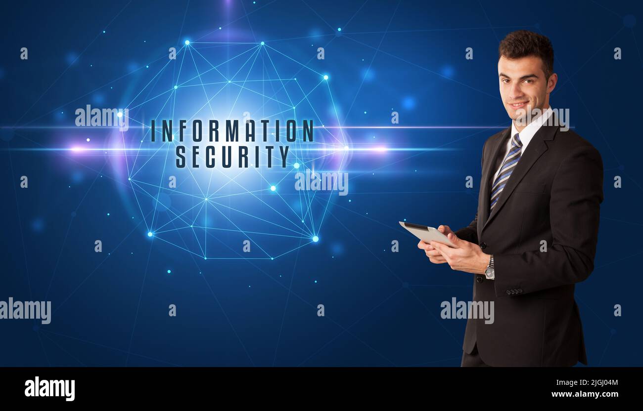 businessman thinking about security concept Stock Photo - Alamy