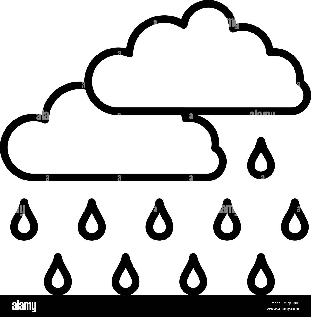 Spring Rain Clipart Black And White