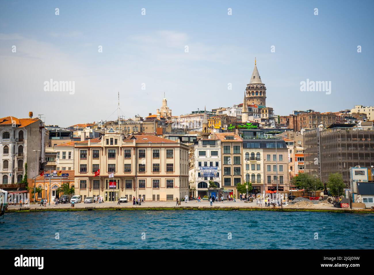 Istanbul, Turkey - May 29, 2022: Cityscape with Galata Tower and Gulf ...