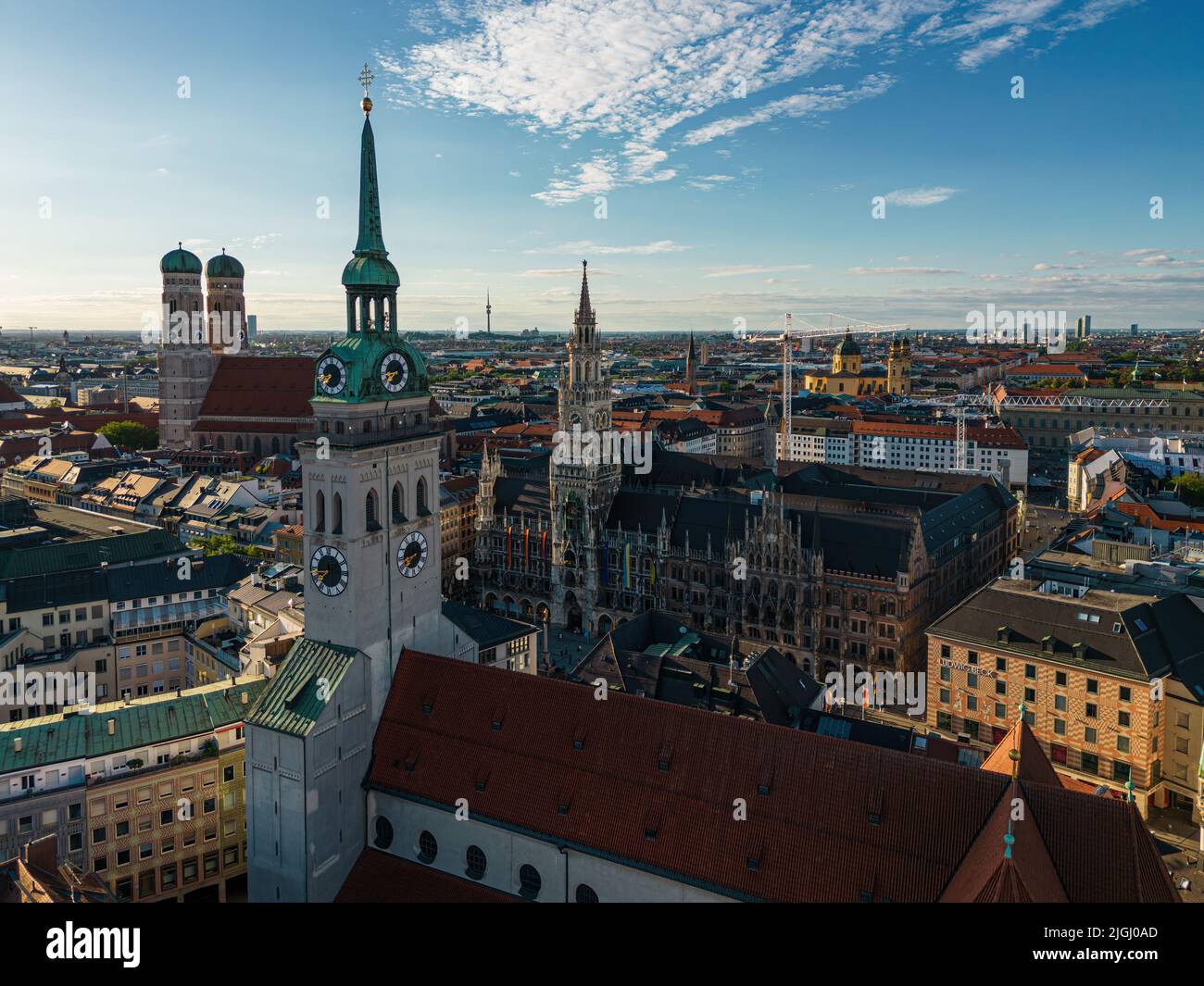 Old Town Towers in the Center of Munich, Germany Stock Photo - Alamy