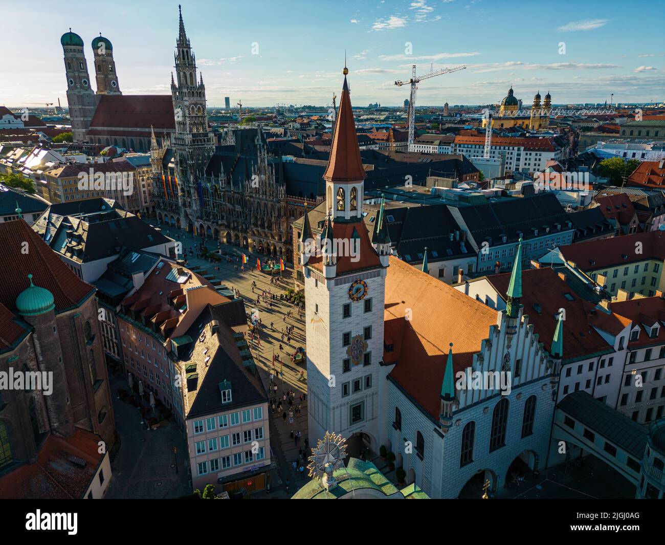 Old Town Towers in the Center of Munich, Germany Stock Photo - Alamy
