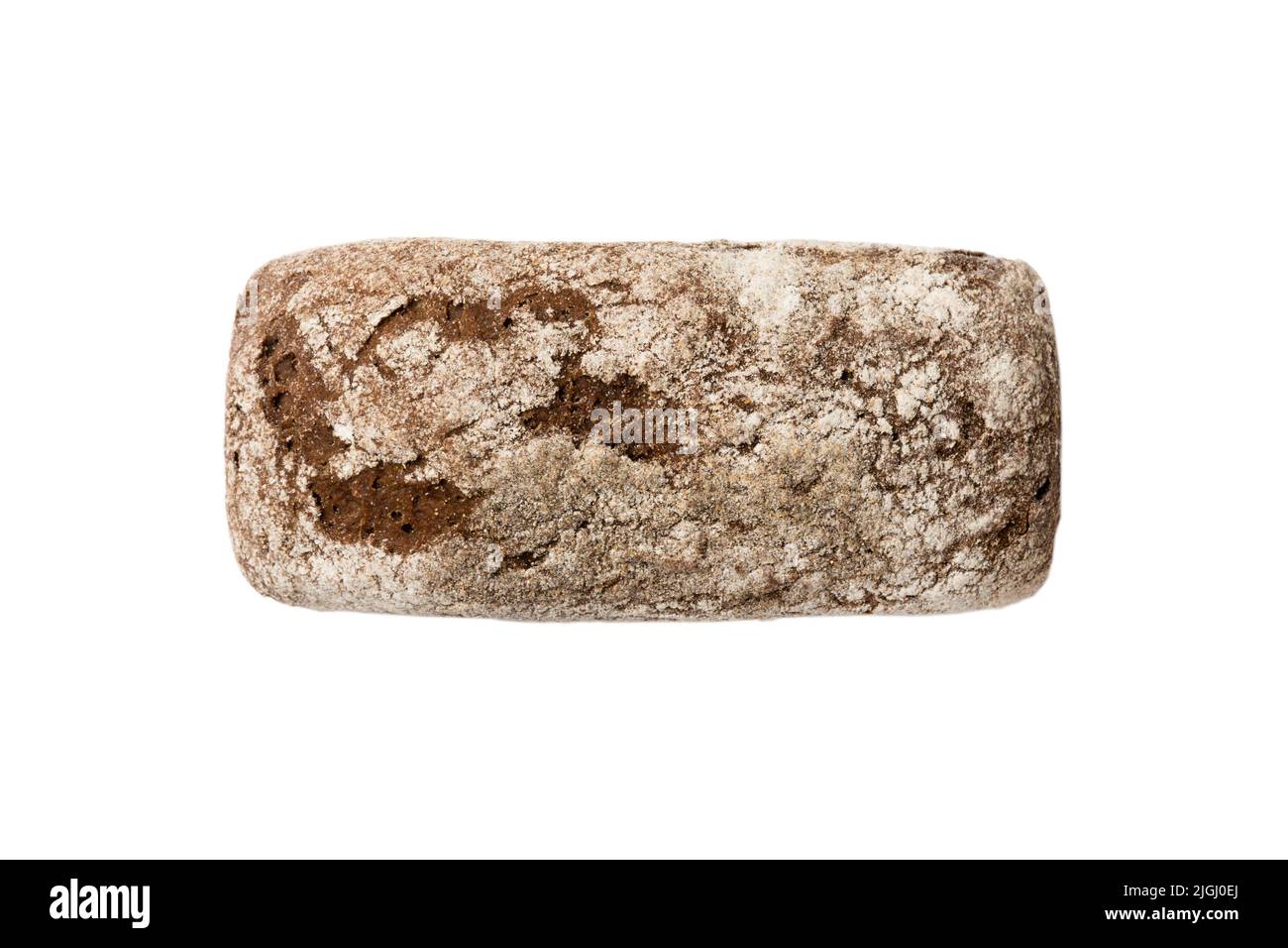 Bread top view cut out. Freshly backed Bread isolated on white ...