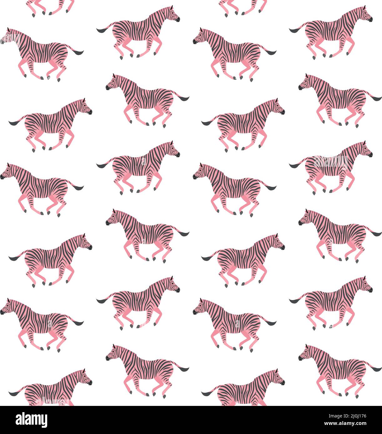 Vector seamless pattern of running zebra Stock Vector Image & Art - Alamy
