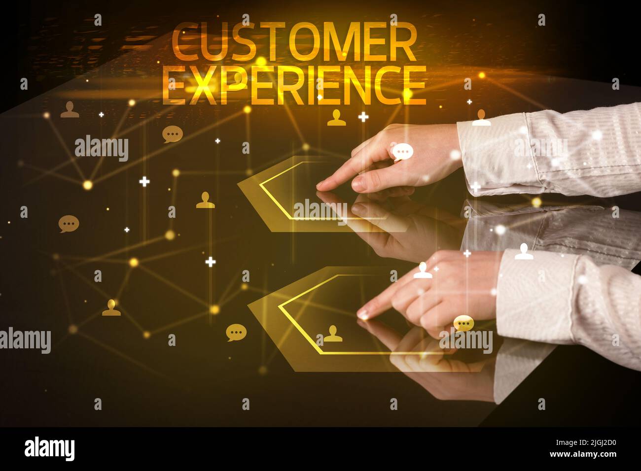 Navigating social networking with social icons Stock Photo - Alamy