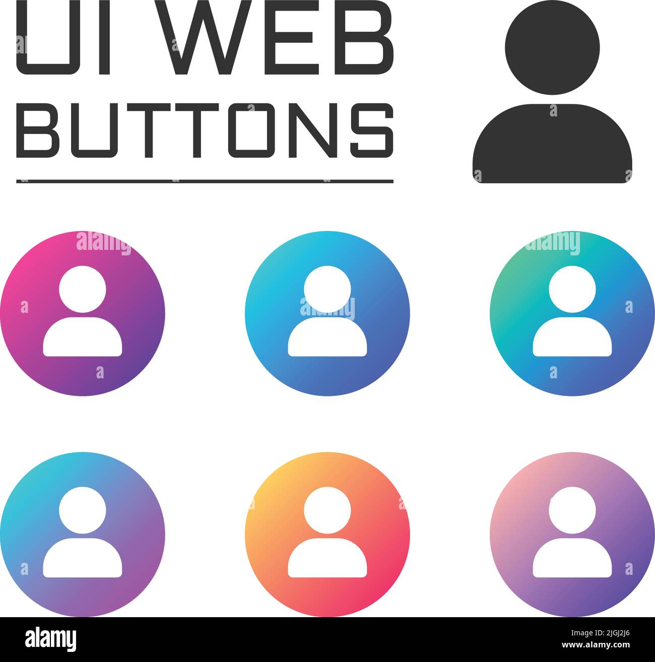 User profile ui elements Stock Vector Images - Alamy